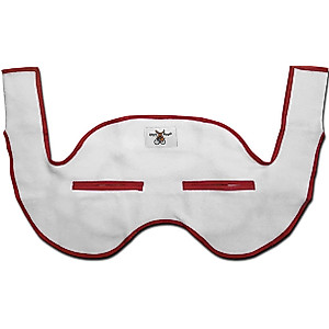 Handlebar Towel for Peloton Bike+, red trim, soft and absorbent