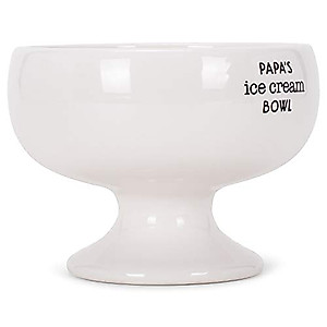 47th & Main Glossy White Ice Cream Bowl, 1-Count, Papas
