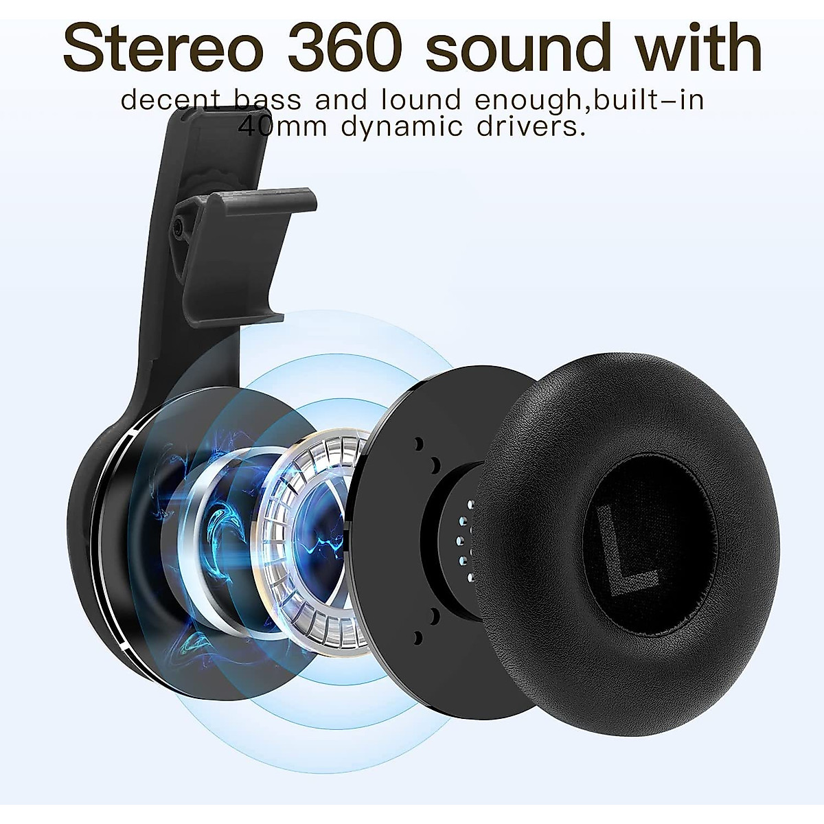 Globular Cluster Stereo VR Headphones for Meta Quest Pro - Clip On Design Easy to Install and Remove- Clip Point and Arm Angle Adjustable