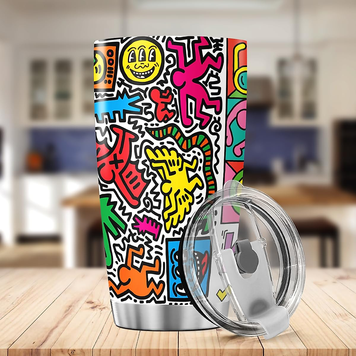 Tumbler Keith Office Insulated Haring Tea 20 30 Oz Coffee Hot Travel Steel Stainless Iced