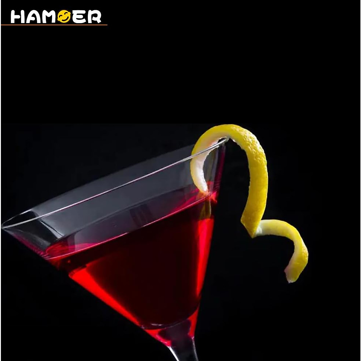 HAMOER Channel Knife Zester - Fruit and Vegetable Tool for Decorating Cocktails, Desserts, and Salads Stainless Steel Tip Wooden Handle