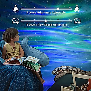 AIRIVO Northern Lights Aurora Projector (Black+ Gold)