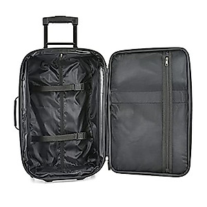 U.S. Traveler Rio Rugged Fabric Expandable Carry-on Luggage, Purple, 2 Wheel