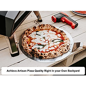 HUNGRY CHEF Pizza Oven & Outdoor Grill, Pizza Accessories Including Outdoor Pizza Oven with Outdoor Thermometer, Pizza Stone for Oven, Travel Bag, & Recipe Book, Pizza Party Maker for Outdoors…