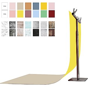 28 Patterns Product Photography Backdrop Paper with Stand 22x34in Double-Sided Food Photography Background Small Table Top Photo Backdrop