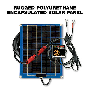 PulseTech SolarPulse SP-12 Solar Battery Charger Maintainer, 12 Watt, Blue