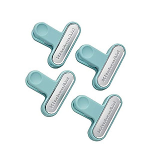 KitchenAid Classic Small Bag Clips, Set of 4, Aqua Sky