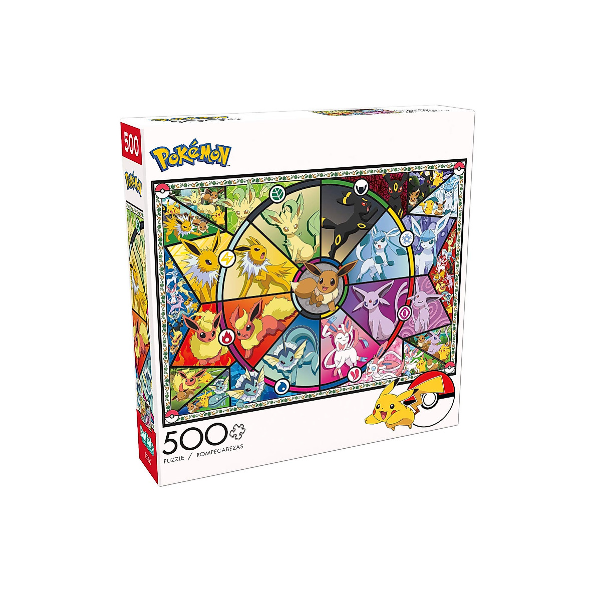 Buffalo Games - Pokémon - Eevee's Stained Glass - 500 Piece Jigsaw Puzzle
