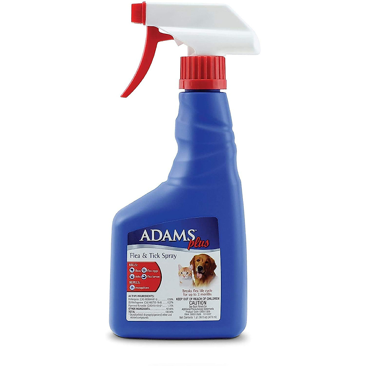 Adams Flea & Tick Spray Plus Precor 16 oz - Pack of 3