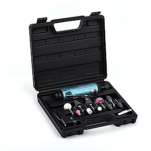 SHININGEYES Air Die Grinder with 1/4" and 1/8" Collets Air Compressor Tool, Air Straight Grinder and Air Angle Grinder (straight grinder)