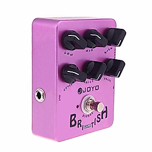 Joyo JF-16 British Sound Effects Pedal with Classic Brit-Rock Era Amp Simulator and Unique Voice Control