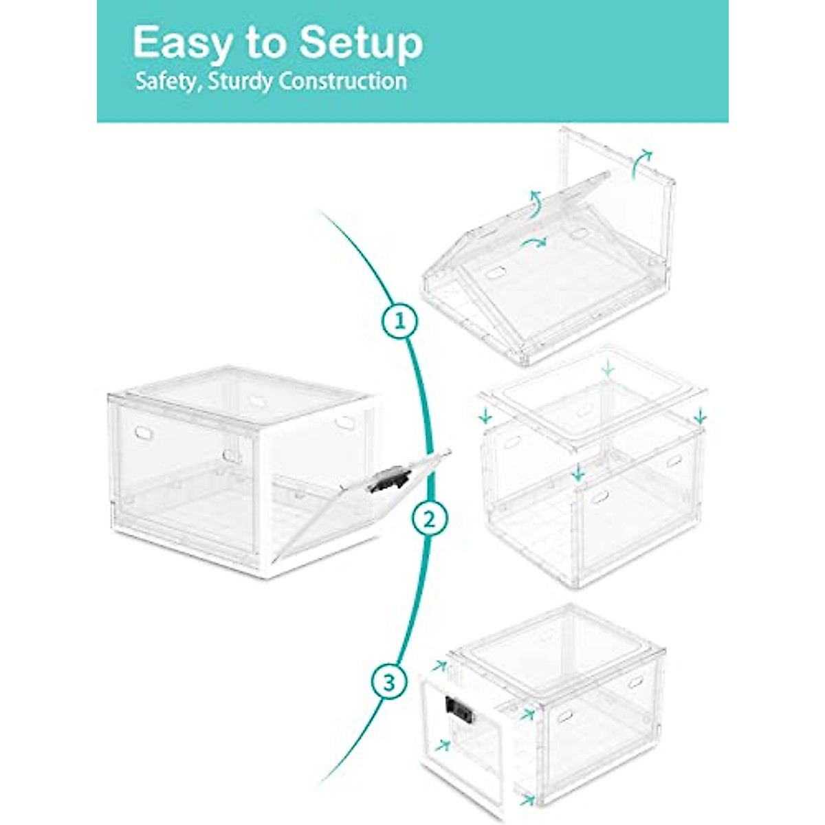 Lockable Box, Medicine Lock Box for Safe Medication, Clear Lockable Storage Box for Medicine, Food and Home Safety, Lockable Storage Bin, Refrigerator Storage Bins…