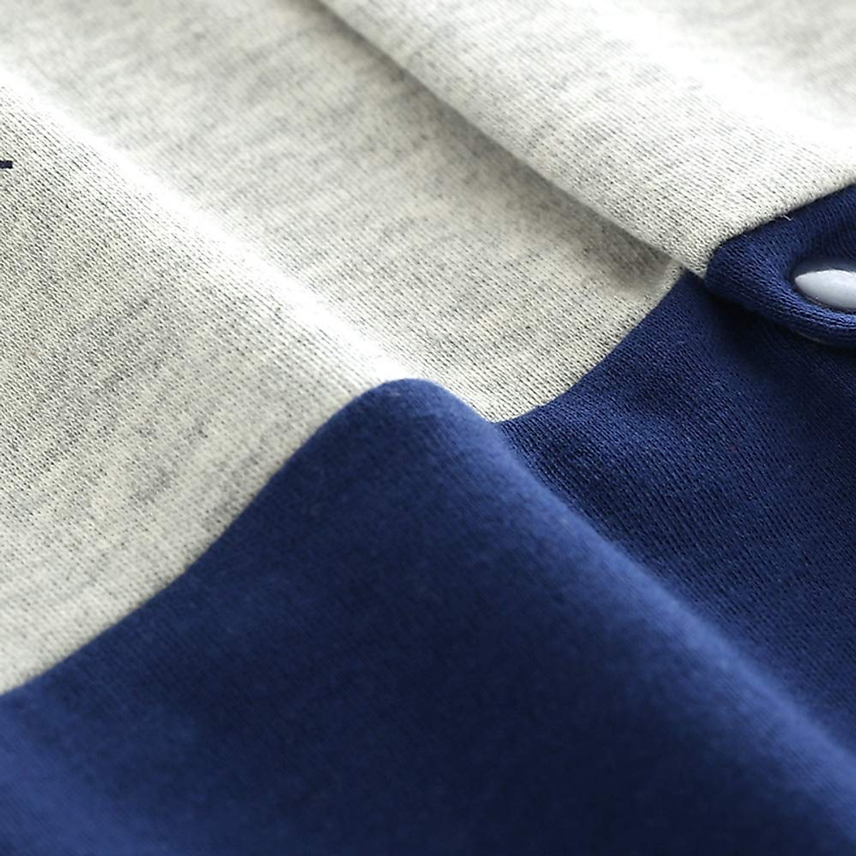 GORBAST Newborn Baby Boys' Gentleman Romper Clothes Suit Long Sleeve Jumpsuit Outfit with Bow Tie (0-3Months, SG046)