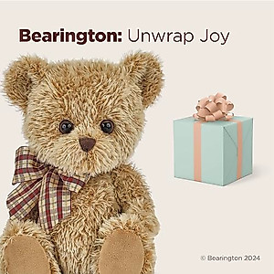 Bearington Collection Baby Shaggy The Brown Teddy Bear Plush, 11 Inch Bear Stuffed Animal