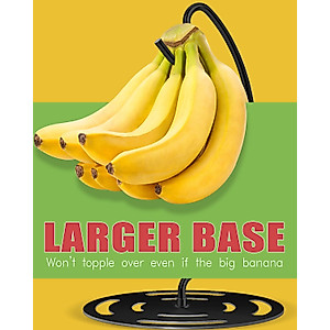 Coopenju Banana Holder Stand Stainless Steel, Modern Banana Tree Hanger with Larger Base & Won't Topple Over, Banana Hanger Rack for Any Kitchen Countertop