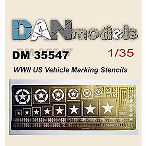 Dan Models 35547-1/35 Stencil Theme - WWII American Armor Signs Scale