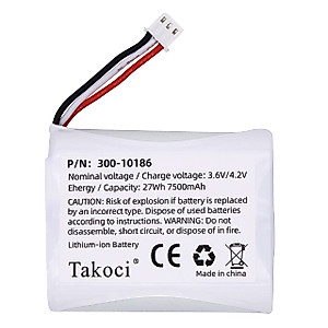 TAKOCI Replacement Battery 300-10186 for ADT Command Smart Security Panel 7500mah 3.6V 27Wh