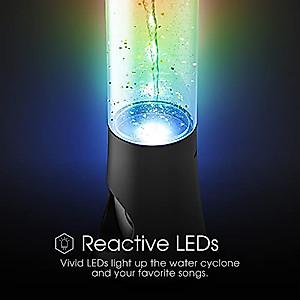 ART+SOUND Vortex Tornado TWS Bluetooth Speaker, 7 LED Light Show, Portable Speaker, Tornado Feature, Connect 2 Speakers at a Time, Bass Boosted, Home and Outdoor Speaker, Rechargeable Speaker