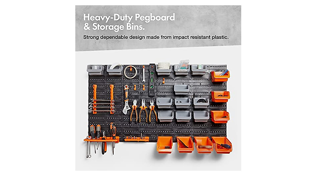 VonHaus 44-Piece Wall Mounted Storage Set