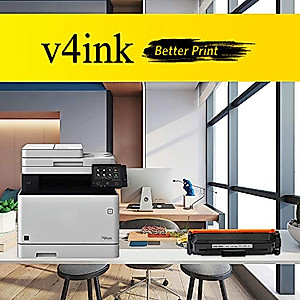 v4ink Compatible Toner Cartridge Replacement for Canon 046 046H CRG-046 Black Cyan Magenta Yellow Toner High Yield Set for Canon ImageClass mf733cdw mf731cdw mf735cdw lbp654cdw MF735Cdw Printer