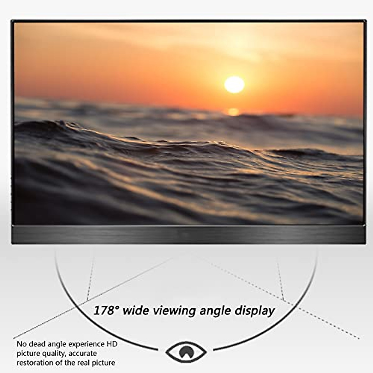 Serchou 1080P HD Display Computer Extension Screen 13.3 inches / 15.6 inches Full Interface Portable Monitor (Size : 13.3 inches)