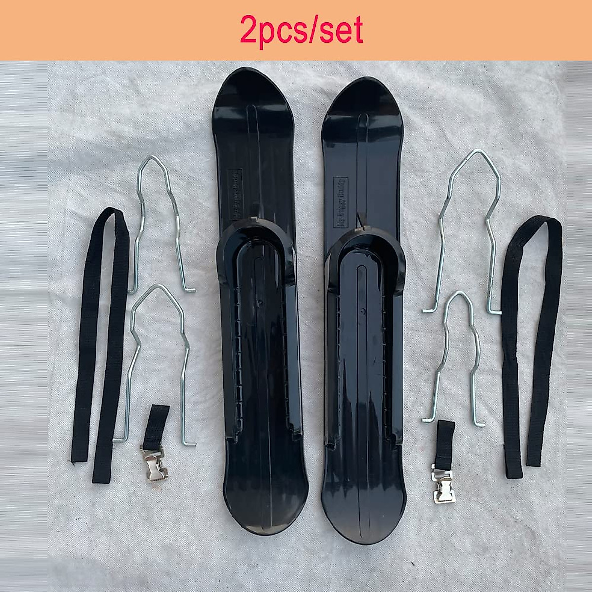 Universal Ski Plate for Baby Buggy and Pet Carts, Snow or Beach Stroller Glider, Skiing Board & Beach Skateboard for Wheelcharis