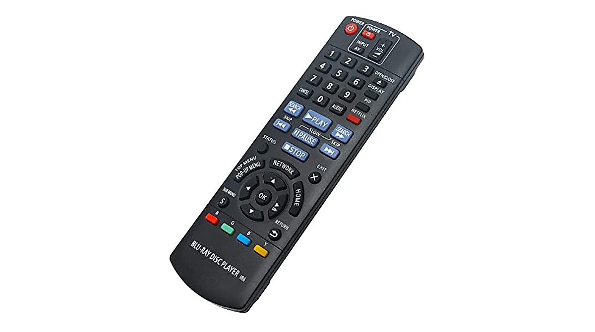 Panasonic Blu-ray Remote Replacement IR6 - OEM-Equivalent Control