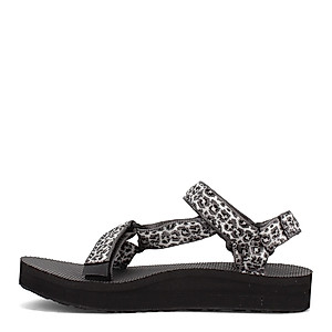 Teva Women's Midform Universal Sandal, Dorinda White/Black, 10