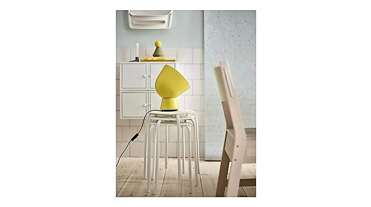 Ikea Marius White Stool - Stackable & Durable