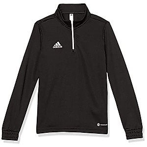 adidas Kids' Entrada 22 Training Top, Black, Large
