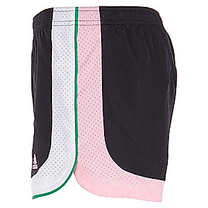 adidas girls Colorblock Woven Shorts, Black, 8-15 Years US