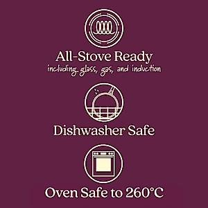 Anolon Nouvelle Copper Nonstick Frying / Fry Pan Set / Hard Anodized Skillet Set - 8.5 Inch and 10 Inch, Black Onyx