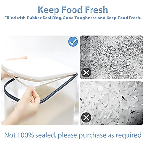 Cosyzone 26.5 Lbs Rice Dispenser, Large Sealed Grain Container Storage with Measuring Cup, Food Dispenser Kitchen Organization and Pantry Store for Cereal Dry Food