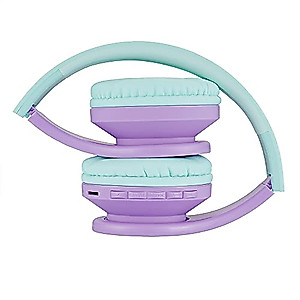 PowerLocus Bluetooth Headphones for Kids, Wireless Foldable Headphones Over Ear, Headphone with Microphone, 85DB Volume Limit, Wireless and Wired Headset with Micro SD, FM for Cellphones, Tablets, PC