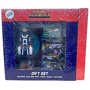 My Hero Academia 5pc Gift Set (Plus 2 Sheets of Gift Wrap) 4 cubic inch