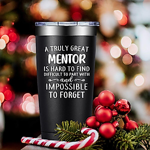 DOEARTE Mentor Gifts for Men - A Truly Great Mentor is Hard to Find - Mentor Teacher Gifts - Christmas Appreciation Retirement Gifts for Mentor, Teacher, Manager, Leader - 20oz Mentor Tumbler