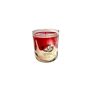 Signature Marbled Candle | Strawberry | Strawberry Cheesecake | Scented Candle | 100% Soy Wax | Cotton Wick |