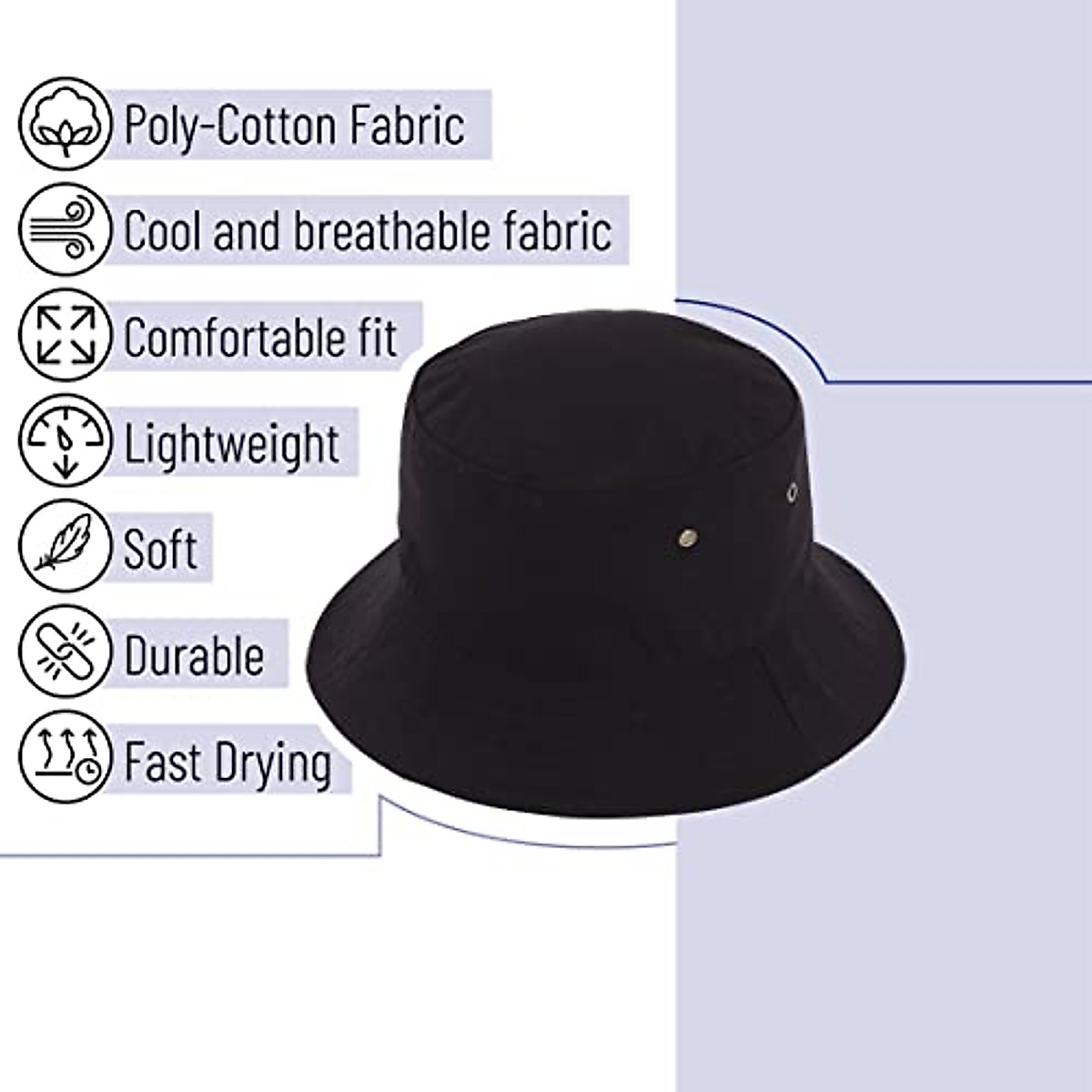 Mr. Pen- Bucket Hat, Black, Men Bucket Hats, Black Bucket Hats for Men, Bucket Hat Men, Fishing Hats for Men, Men's Bucket Hat, Beach Bucket Hat, Bucket Hat Black, Summer Hats for Men