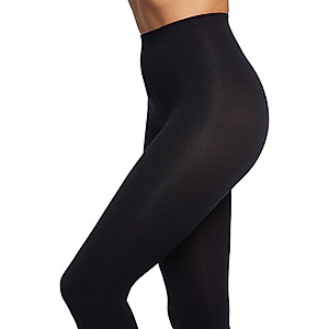 Berkshire Women's Cozy Tight with Fleece Lined Leg, Black, Petite