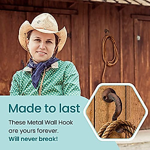 Brown Cast Iron Wall Hook Octopus Tentacle, Marine Themed Clothing Hook with Attachment Hardware.