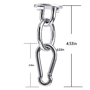 Cyfie Super Strong Hammock Hanging Hook Kit Load 800 lbs, Stainless Steel Heavy Duty Swing Hangers for Hammock, Swing Chair, Punching Bag for Indoor & Outdoor Relaxation (0186 Hammock Hook Kit)
