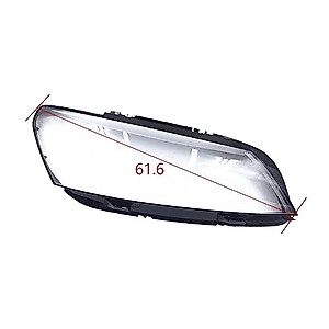 Headlight Shade Replacement Headlight Glass Cover Compatible with VW Passat B7 Lampshade Cover Headlamp Lamp Plexigla Shell Lens 2011-2015 Shell (Color : Pair)