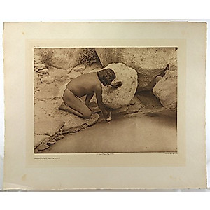 Edward S. Curtis (1868-1952) - Depositing a Prayer Stick, Circa 1921, Photogravure, 13.375" x 17.375"