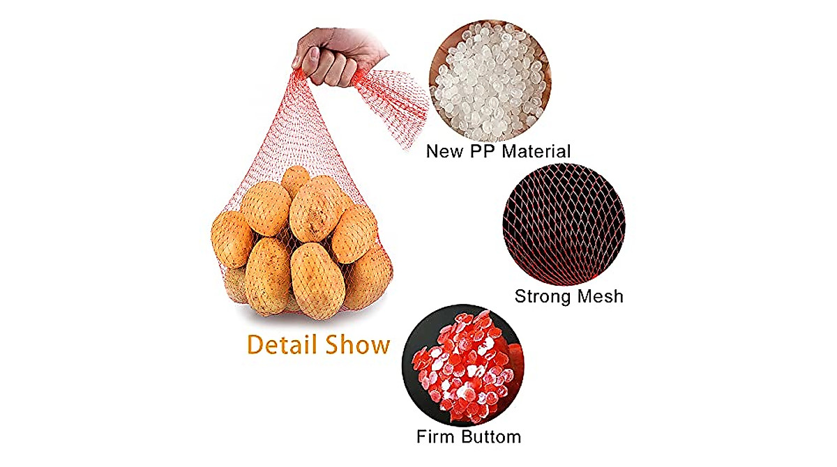 TEMUCY 24-Inch Reusable Mesh Bags for Seafood & Garden