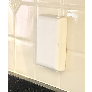 Child Be Safe Baby Toddler Pet Resistant Electrical Safety Cover Guard Home and Business for Decora Leviton Legrand Modern Wide Rocker Light Switch (1 Count, White)