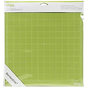 Cricut StandardGrip Machine Mats 12in x 12in, Reusable Cutting Mats for Crafts with Protective Film, Use with Cardstock, Iron On, Vinyl and More, Compatible with Cricut Explore & Maker (2 Count)