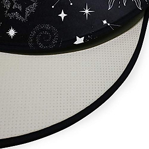 Circular Rugs Sun and Moon for Bedroom 3 Ft Round Rug Small Area Rug Room Decor Washable