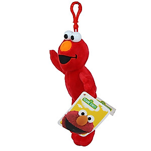 Sesame Street - Super Soft Gift Quality Plush Bag Clip/Key Clip 6619 Twin Pack - (8" 20cm Elmo & 6" 15cm Cookie Monster)