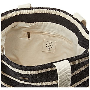 Billabong Women's 100% Cotton Totally Rad Tote Bag, Black, One