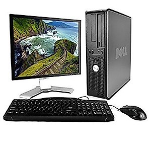 Dell OptiPlex Desktop Complete Computer Package with Windows 10 Home - Keyboard, Mouse, 17" LCD Monitor(brands may vary) (Renewed)